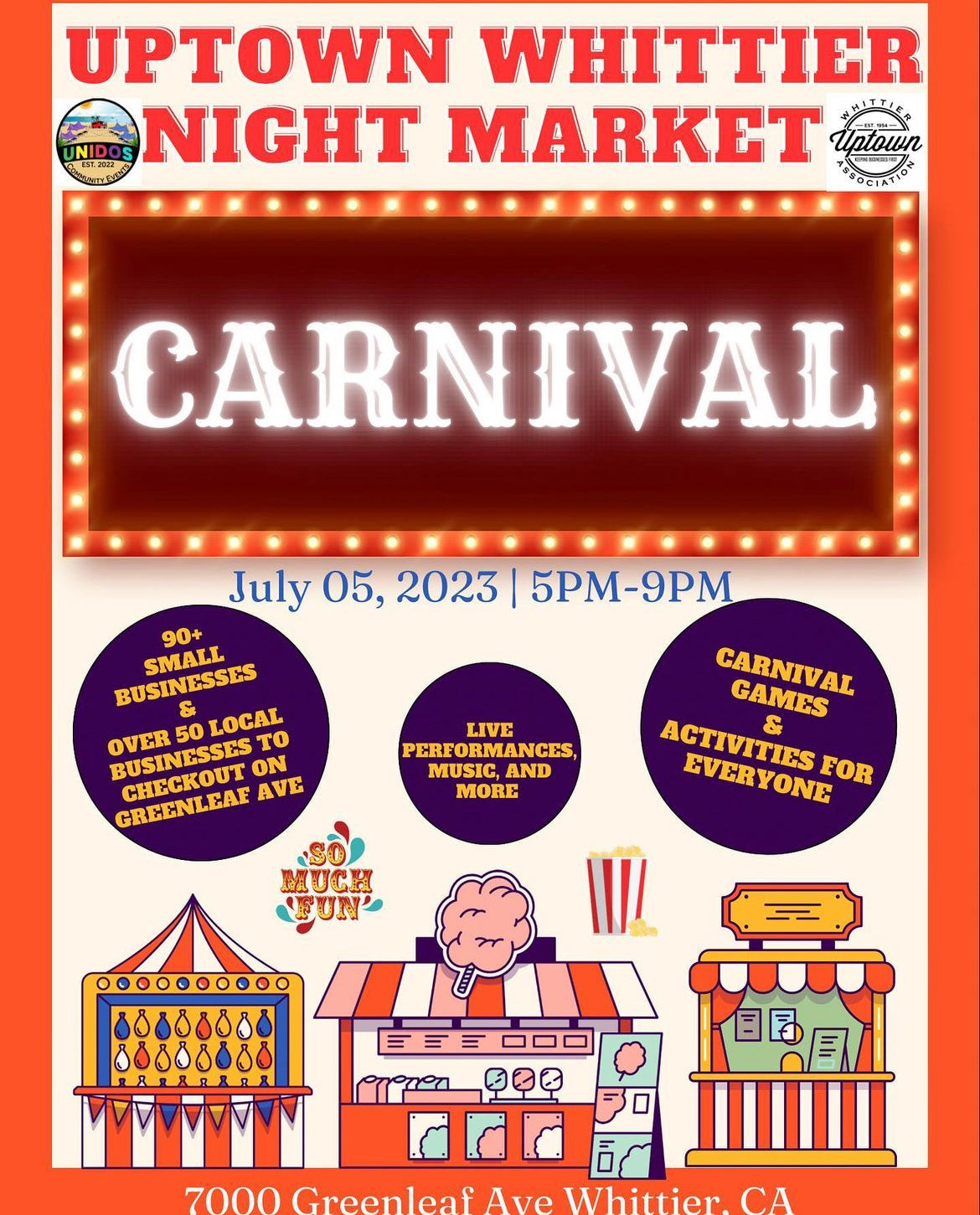 NEW EVENT: Uptown Whittier Market - Uptown Whittier - July 5, 2023 5pm ...